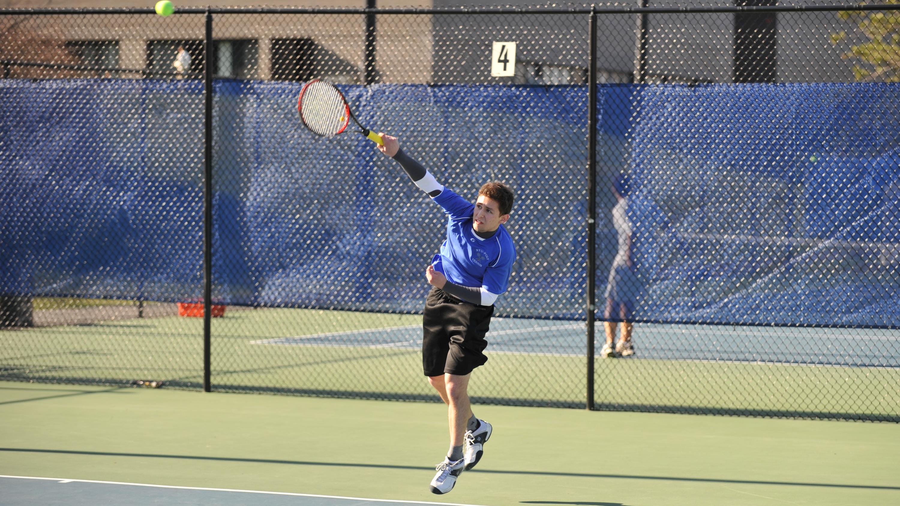 Men's Tennis Slams Baruch | NYU Tandon School of Engineering