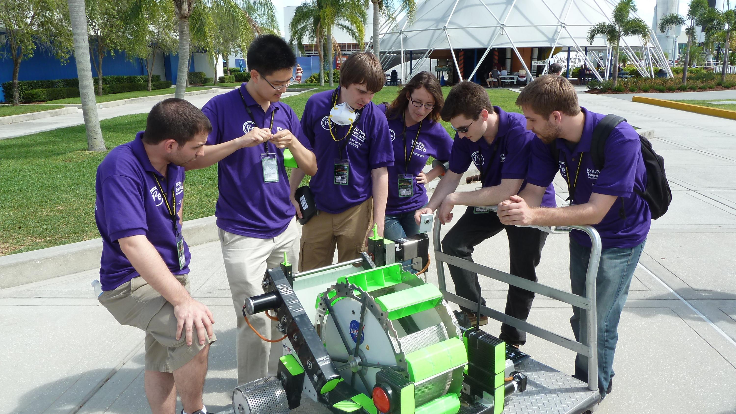 Robots on the Moon: NASA Honors NYU-Poly Students for Lunar Excavator ...