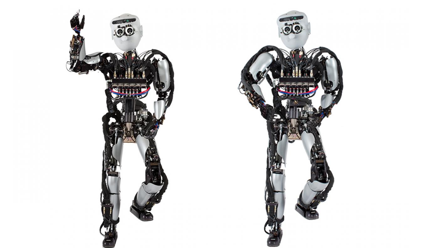 Meet Hermes ... the bipedal, bicoastal robot now calling Brooklyn home ...