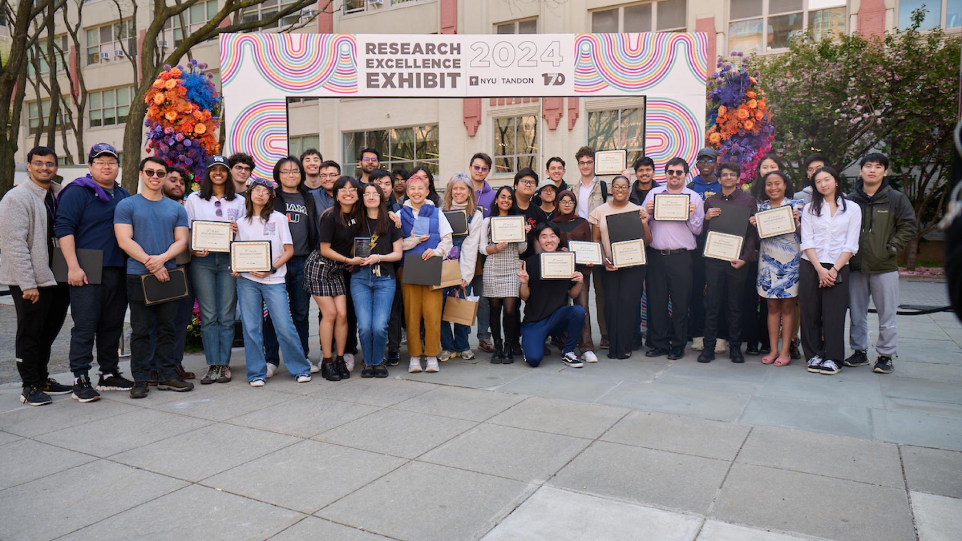 The 2024 Research Excellence Exhibit at NYU Tandon featured several ...
