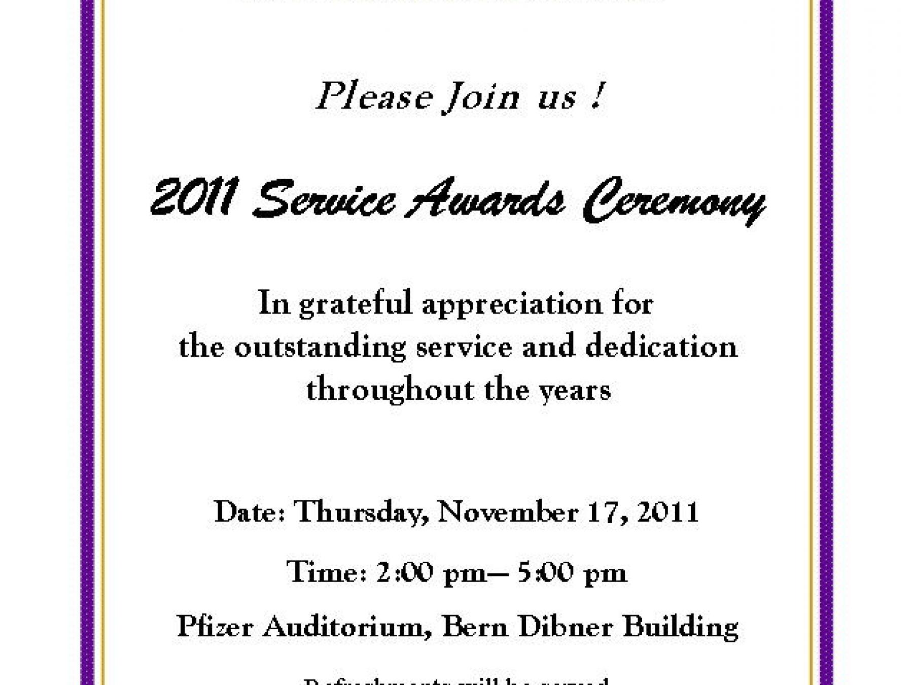 2011 Service Award Ceremony | NYU Tandon School of Engineering