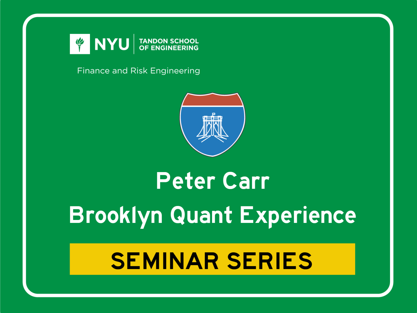Peter Carr Brooklyn Quant Experience (BQE) Lecture Series: Nizar Touzi ...