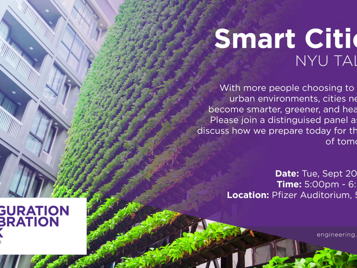 NYU Talks: Smart Cities | NYU Tandon School of Engineering