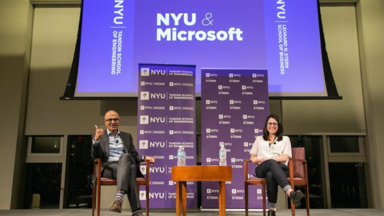 A Visit from Microsoft CEO Satya Nadella | NYU Tandon School of Engineering