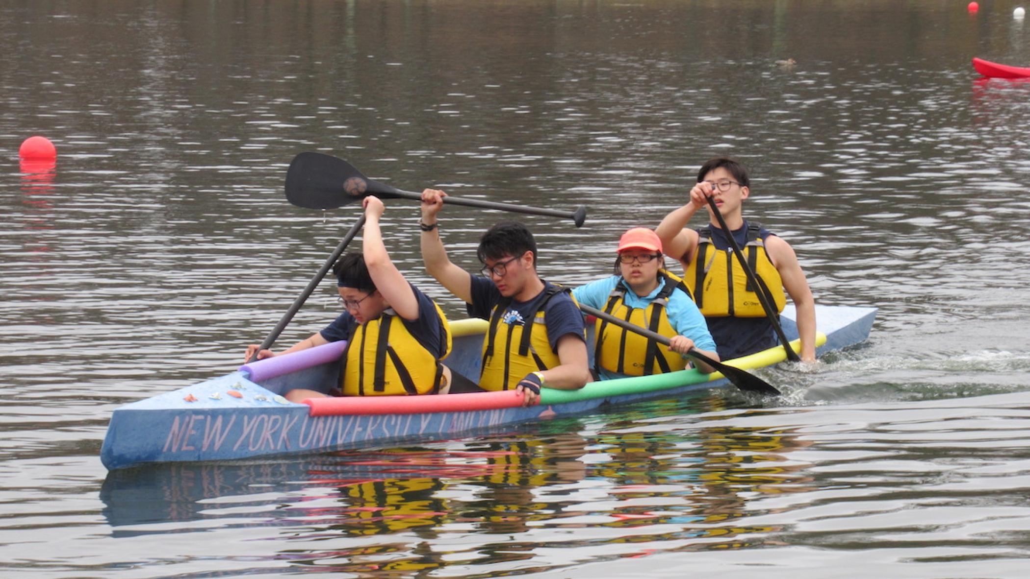 NYU Tandon’s concrete canoe team secures first place in regional ...