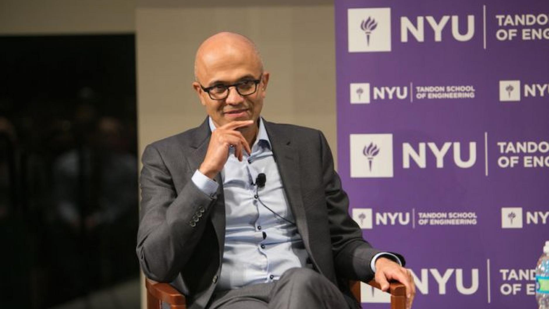 A Visit from Microsoft CEO Satya Nadella | NYU Tandon School of Engineering